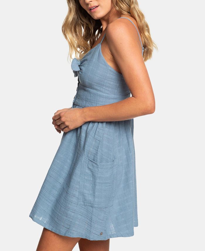 Roxy Juniors' Cotton Cutout Bow Dress - Macy's