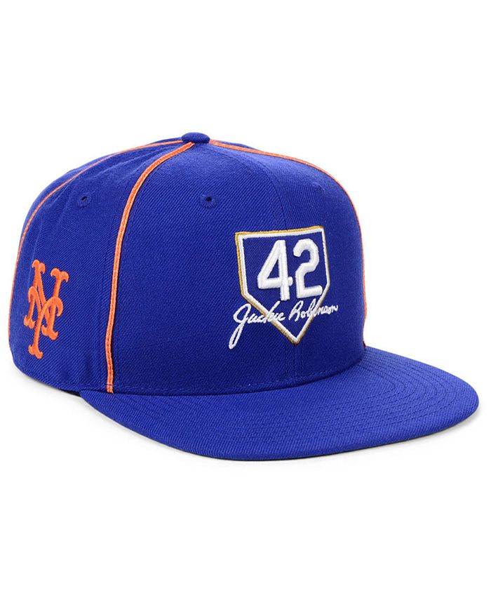 '47 Brand New York Mets Jackie Robinson 42 Team Snapback Cap - Macy's