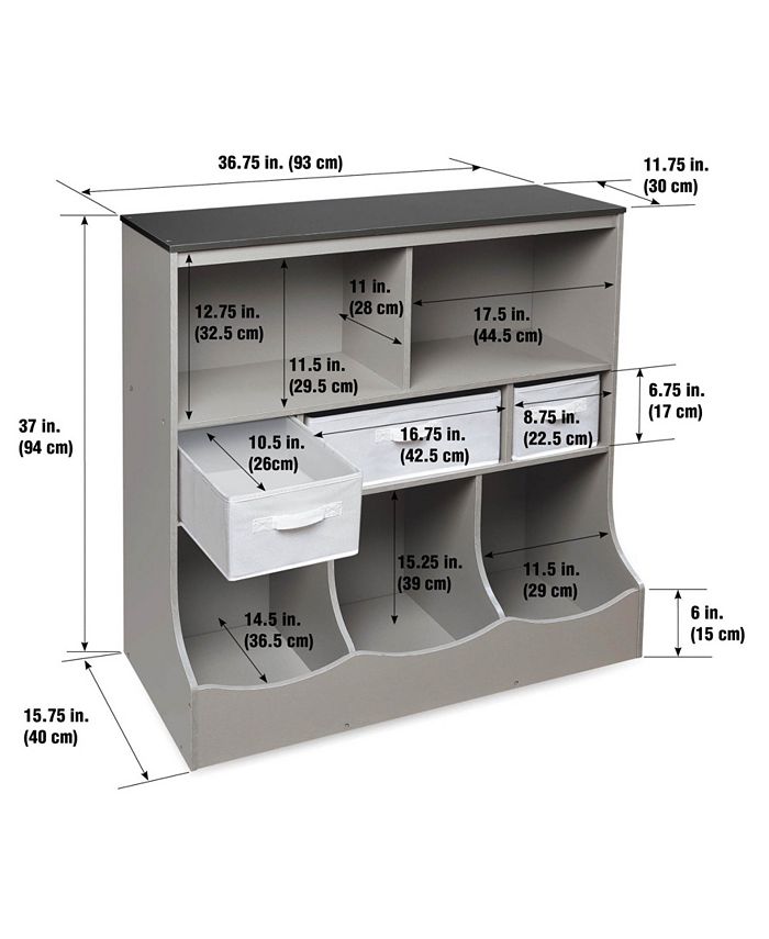 Badger Basket Combo Bin Storage Unit With Three Baskets - Macy's