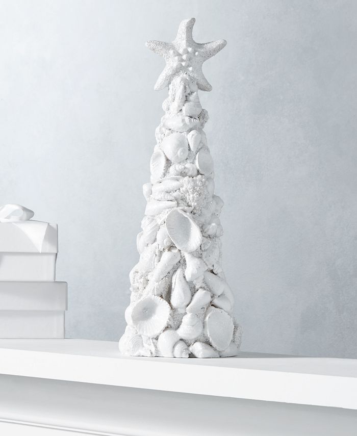 Holiday Lane Seaside Small Shell Tree, Created for Macy's - Macy's