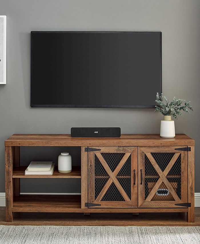 Walker Edison 58" Industrial Farmhouse Tv Stand - Macy's