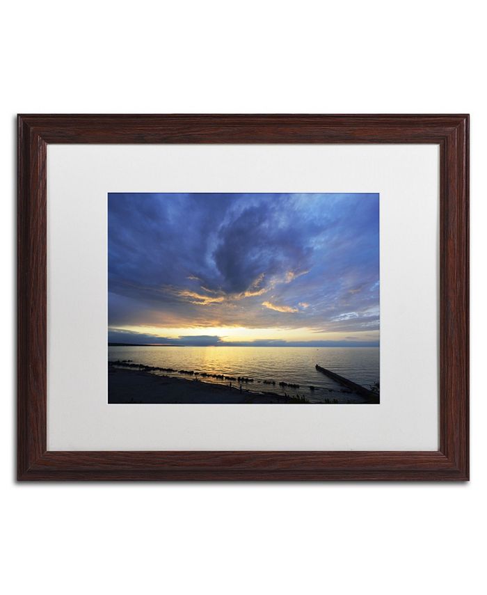 Trademark Global Kurt Shaffer 'Sweeping North Coast Sunset' Matted ...