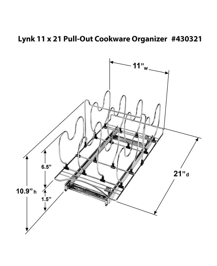 Lynk Professional Slide Out Cookware Organizer - Macy's