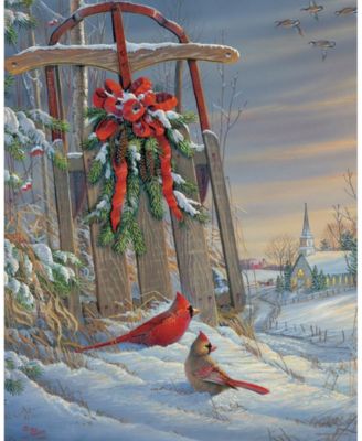 Springbok Puzzles Winter Red Birds 1000 Piece Jigsaw Puzzle - Macy's