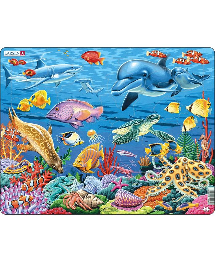 Springbok Larsen Puzzles Coral Reef Children's Educational Jigsaw ...