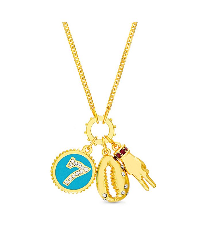 Steve Madden Women's Lucky Charms Chain Necklace - Macy's