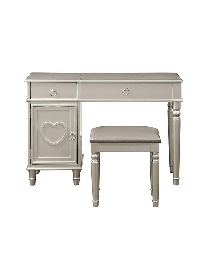 Benzara Vanity Set with Stool And Mirror - Macy's