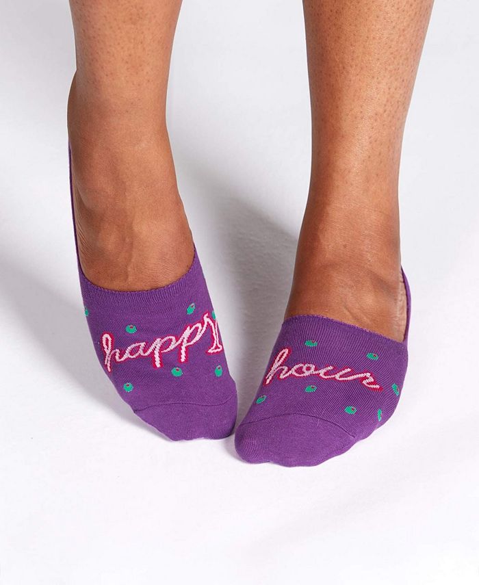 Sock it to me No Show Happy Hour Socks - Macy's
