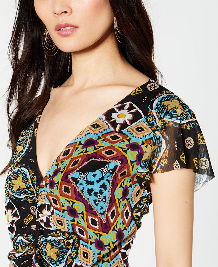 Inc International Concepts Inc Ruched Mesh Top Created For Macys Macys