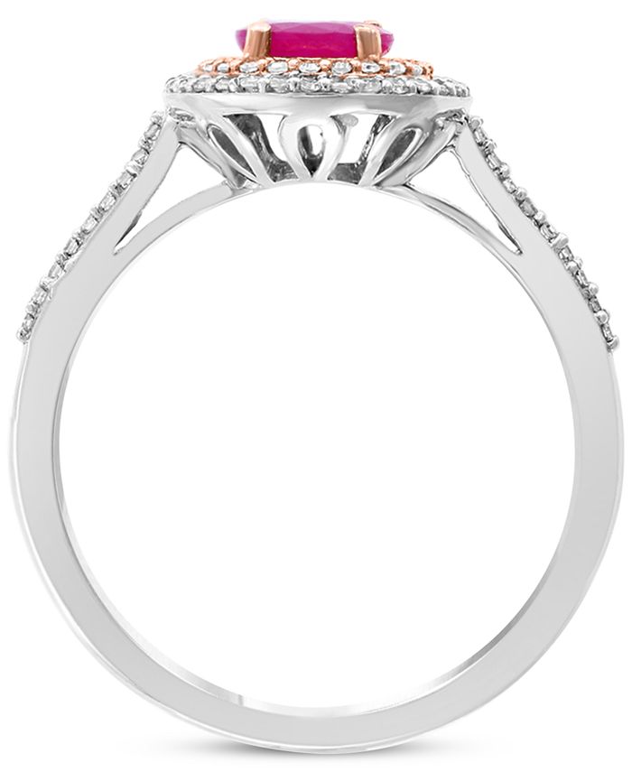 EFFY Collection EFFY®Certified Ruby (5/8 ct. t.w.) & Diamond (1/5 ct. t ...