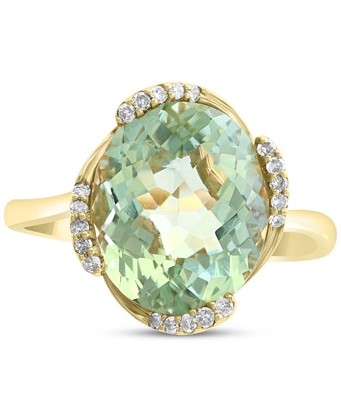EFFY Collection EFFY® Green Quartz (4-1/3 ct. t.w.) & Diamond (1/10 ct ...