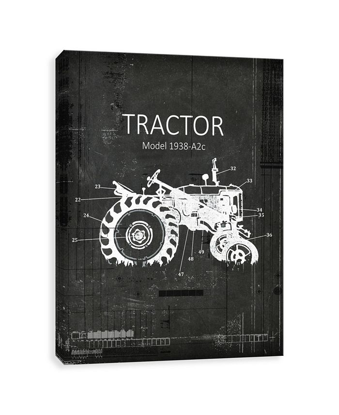 Artissimo Designs Industrial Farm Tractor 2 Printed Canvas - Macy's