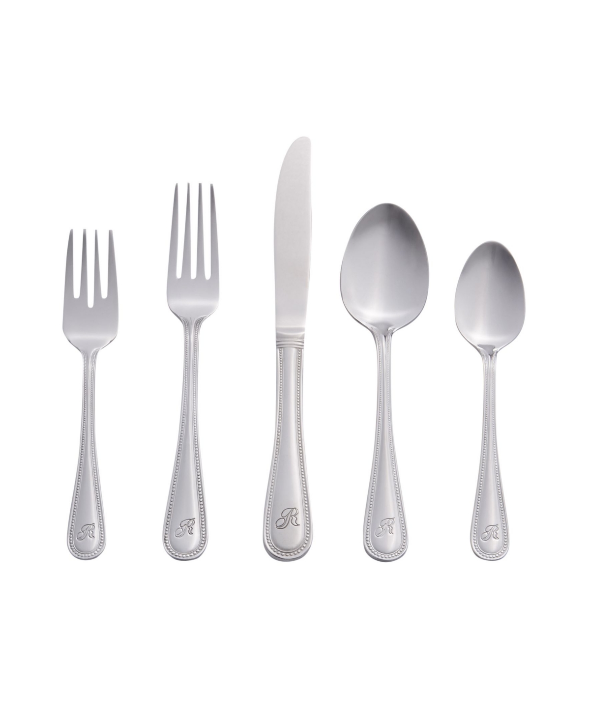 Click here for Riverridge Beaded 46 Piece Monogrammed Flatware Se... prices