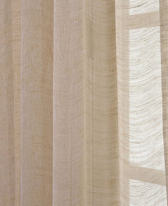 Exclusive Fabrics & Furnishings Open Weave Linen Sheer, 50" x 84" - Macy's