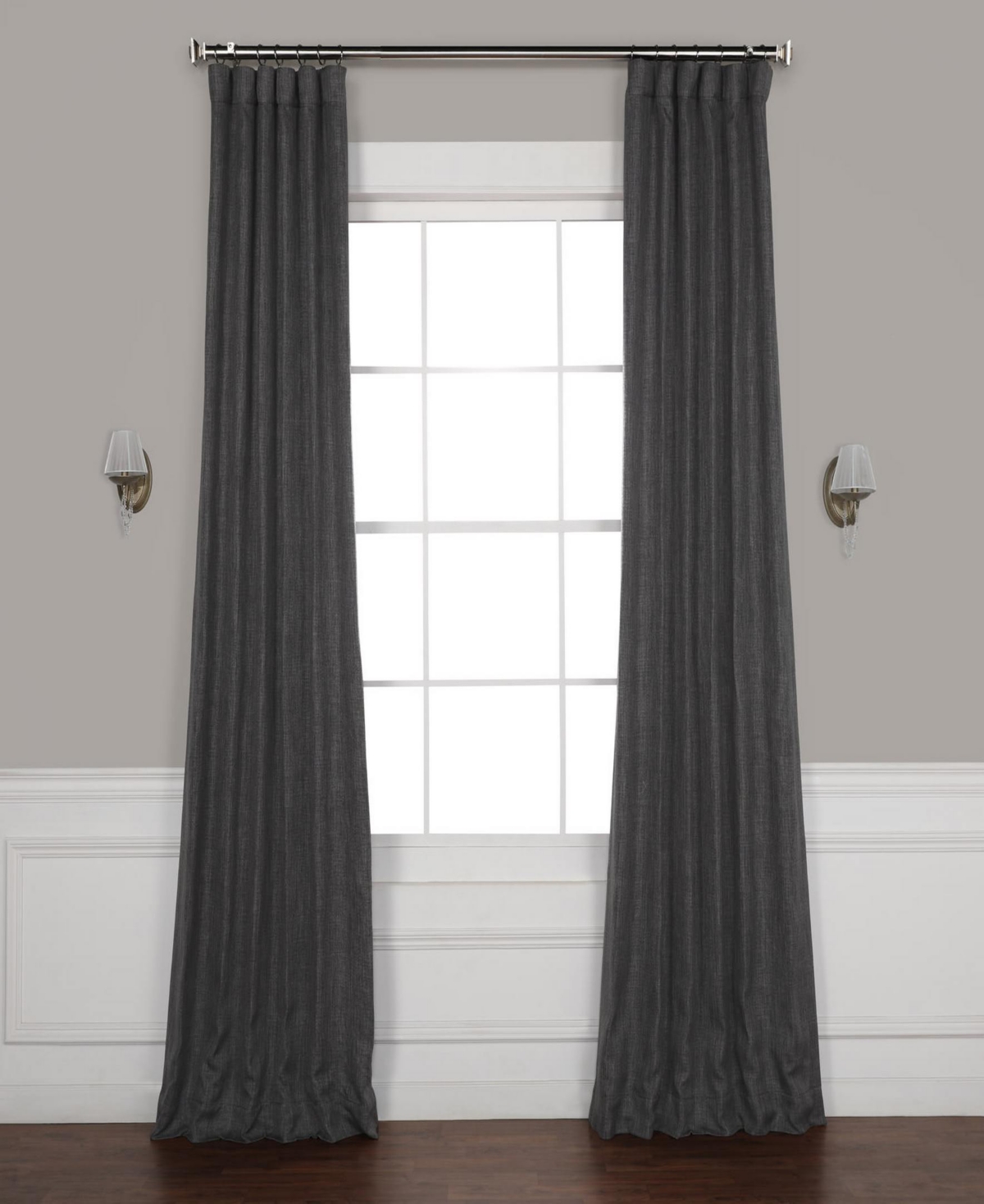 Click here for Half Price Drapes Textured Faux Linen Room Darkeni... prices