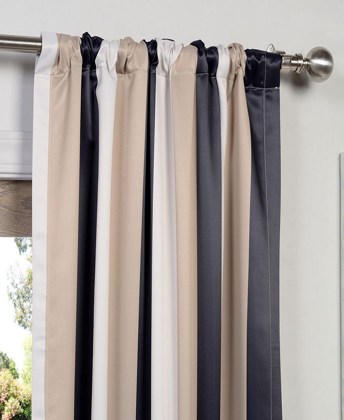 Exclusive Fabrics & Furnishings Georgetown Blackout 50" x 108" Curtain ...