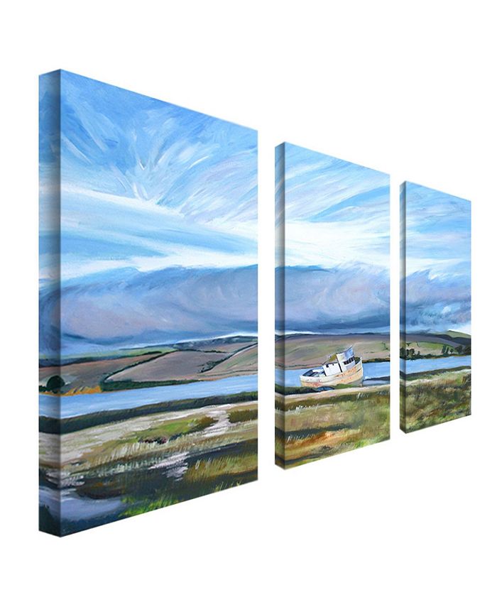 Trademark Global Colleen Proppe 'Inverness Sky' 3-Panel Art Set - 24" x ...
