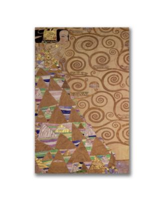 Gustav Klimt 'Expectations' Canvas Art - 24" x 14" - Macy's