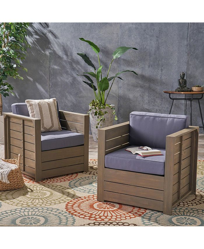 Furniture Oxnard Chair Set, Quick Ship (Set of 2) - Macy's