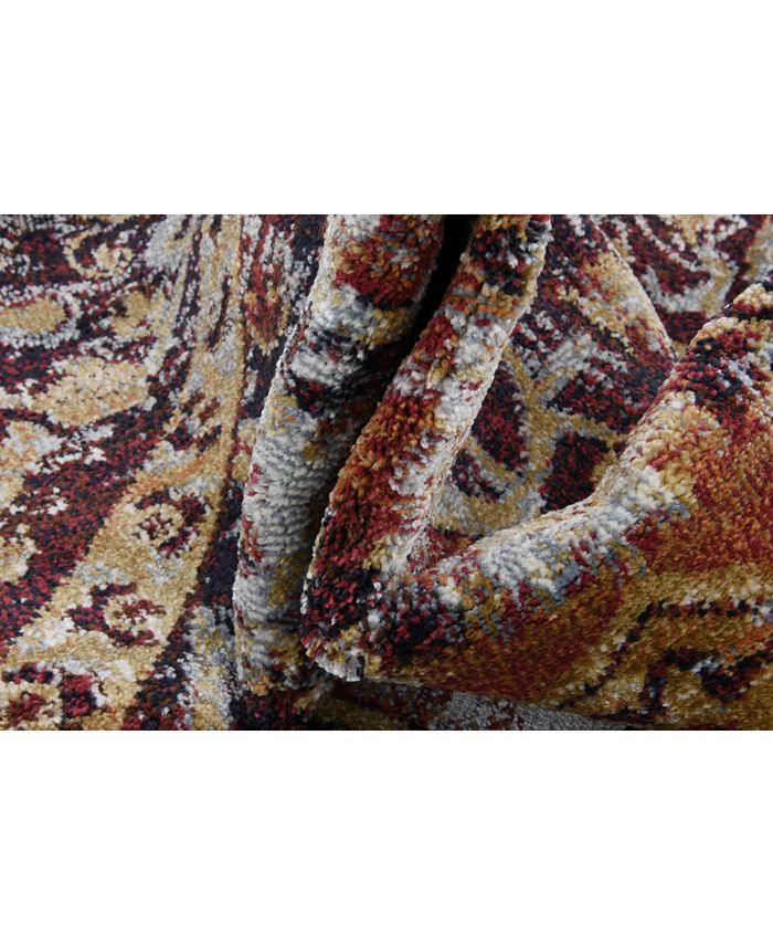 Bridgeport Home Ananta Ana4 Rust Red 8' x 8' Round Area Rug - Macy's