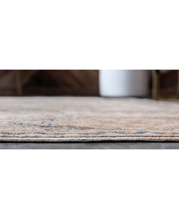 Bayshore Home Odette Ode5 Navy Blue 10' x 14' 5" Area Rug - Macy's