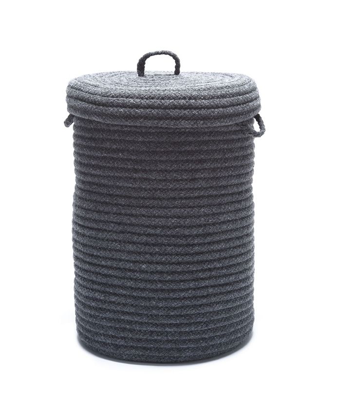 Colonial Mills Wool Blend Braided Hamper with Lid - Macy's