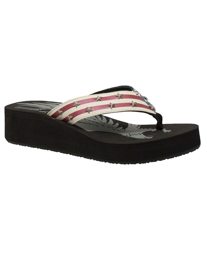 Shaboom Women's US Flag Thong Sandal - Macy's