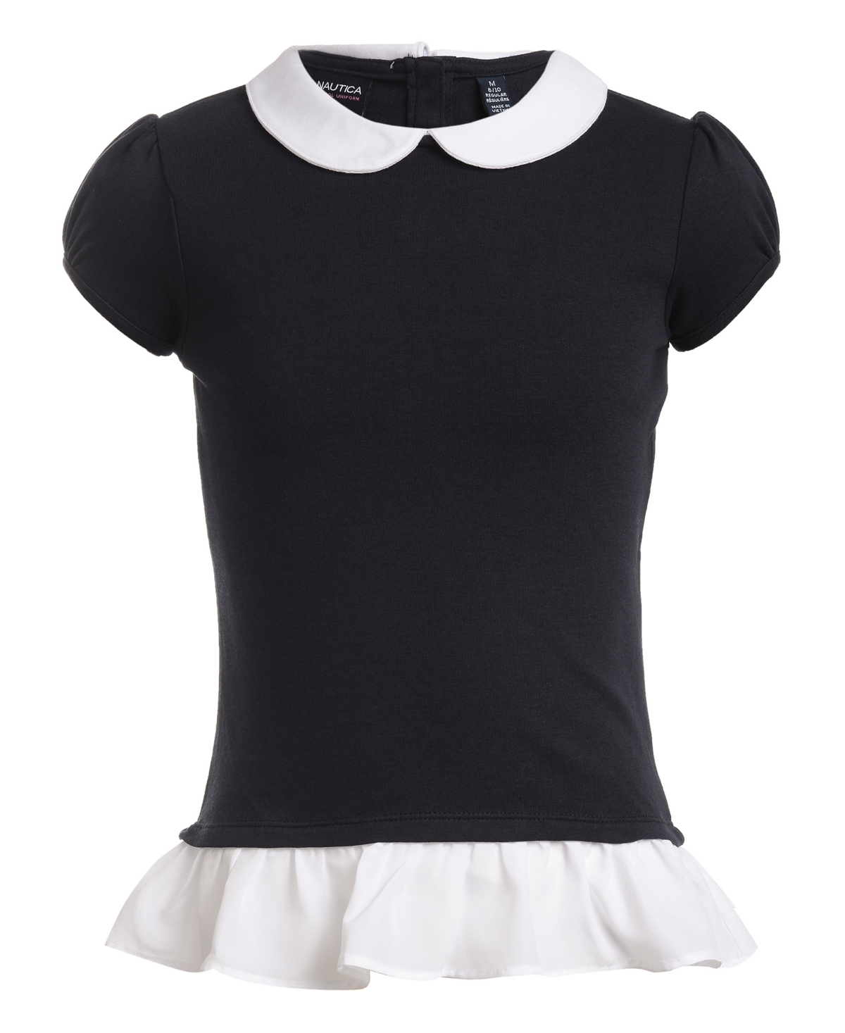 Click here for Big Girls Interlock Top - Navy prices