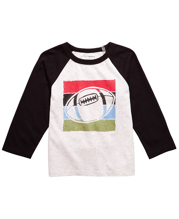 First Impressions Baby Boys Raglan Football T-Shirt, Created for Macy's ...