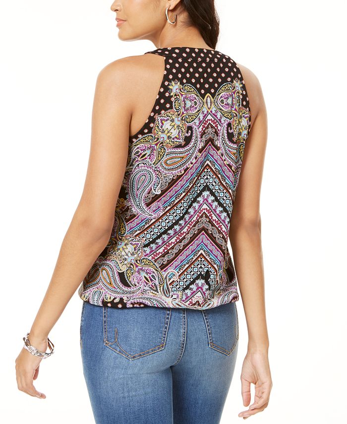 INC International Concepts INC Button V-Neck Tank Top, Created for Macy ...