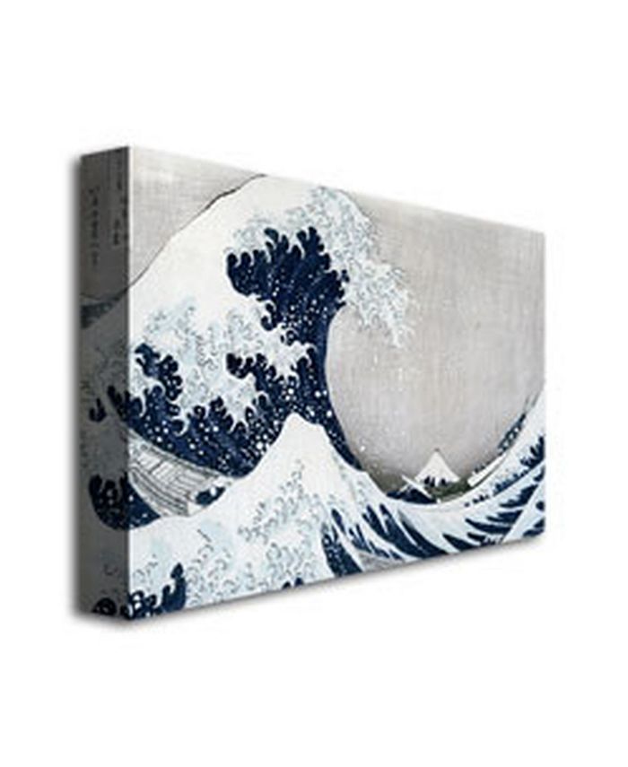 Trademark Global Katsushika Hokusai 'The Great Wave II' Canvas Art - 32 ...
