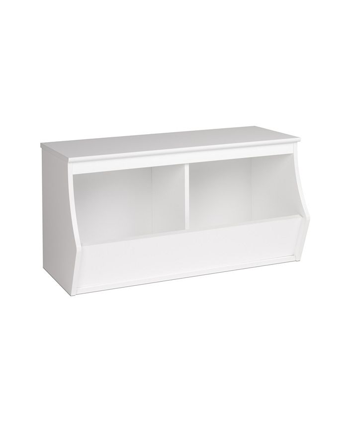Prepac Monterey Stackable 2-Bin Storage Cubbie - Macy's