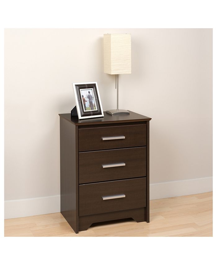 Prepac Coal Harbor 3-Drawer Tall Nightstand - Macy's
