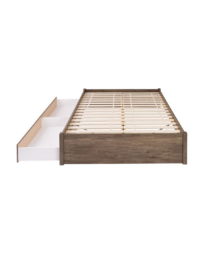 Prepac Queen Select 4-Post Platform Bed with 2 Drawers - Macy's