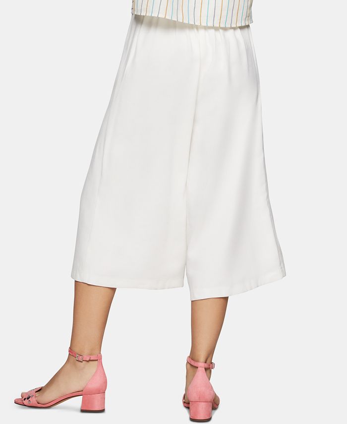 BCBGeneration Wide-Leg Culotte Pants - Macy's