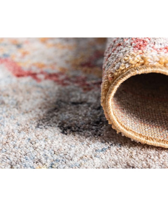 Bridgeport Home Zilla Zil1 Orange 8' x 10' Area Rug - Macy's