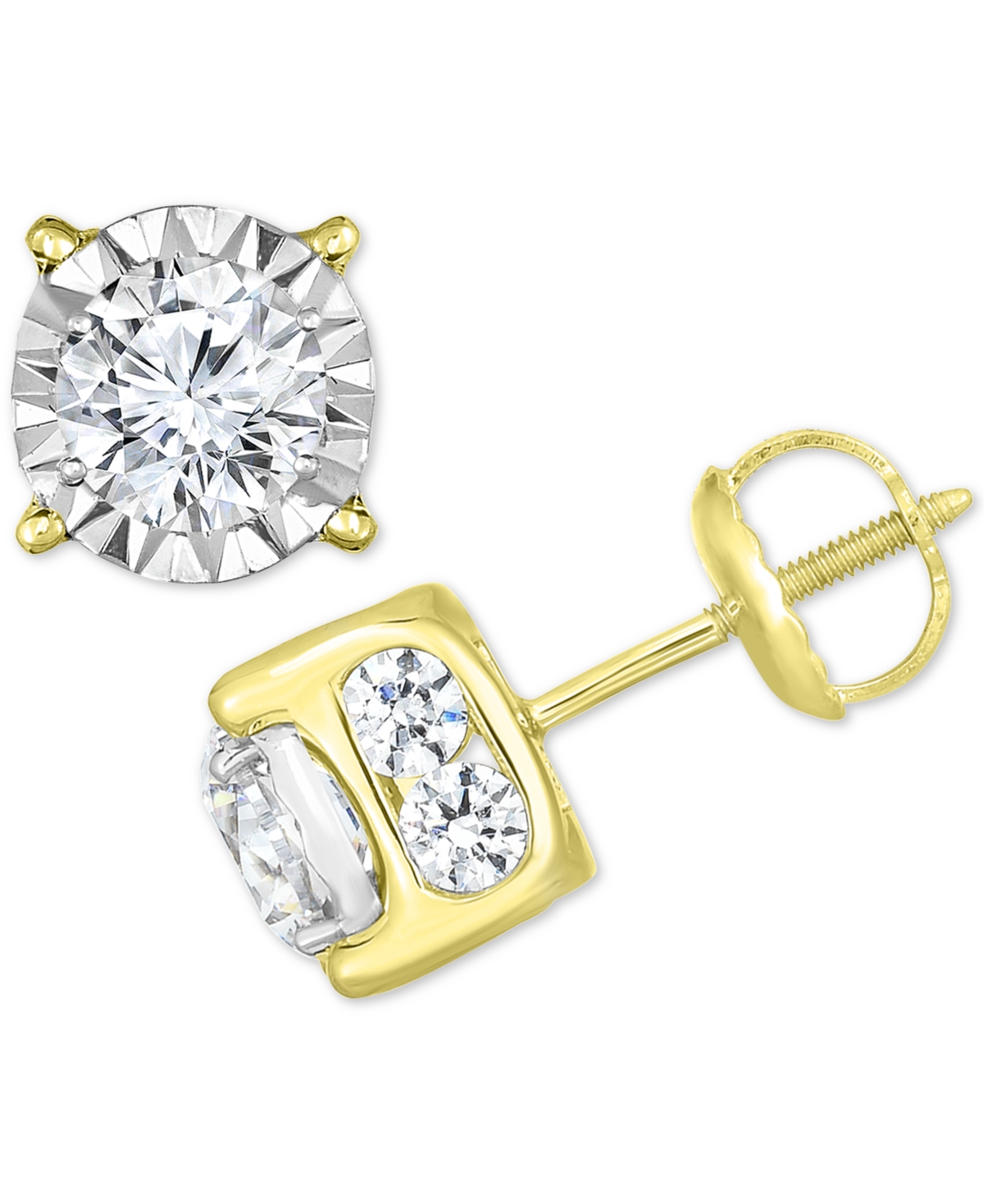 Click here for TruMiracle Diamond Stud Earrings (2 ct. t.w.) in 1... prices
