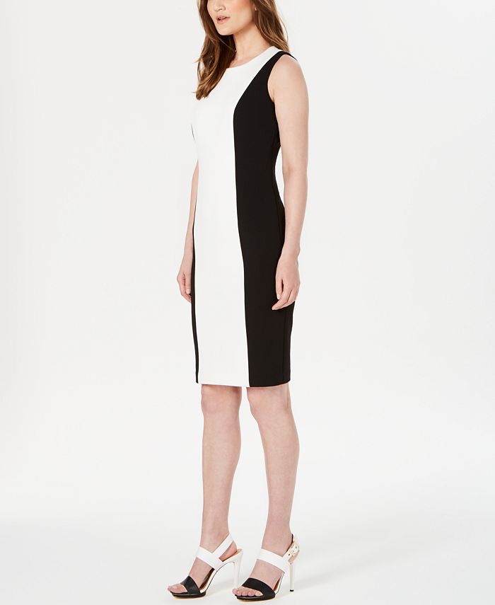 Calvin Klein Colorblocked Sheath Dress - Macy's