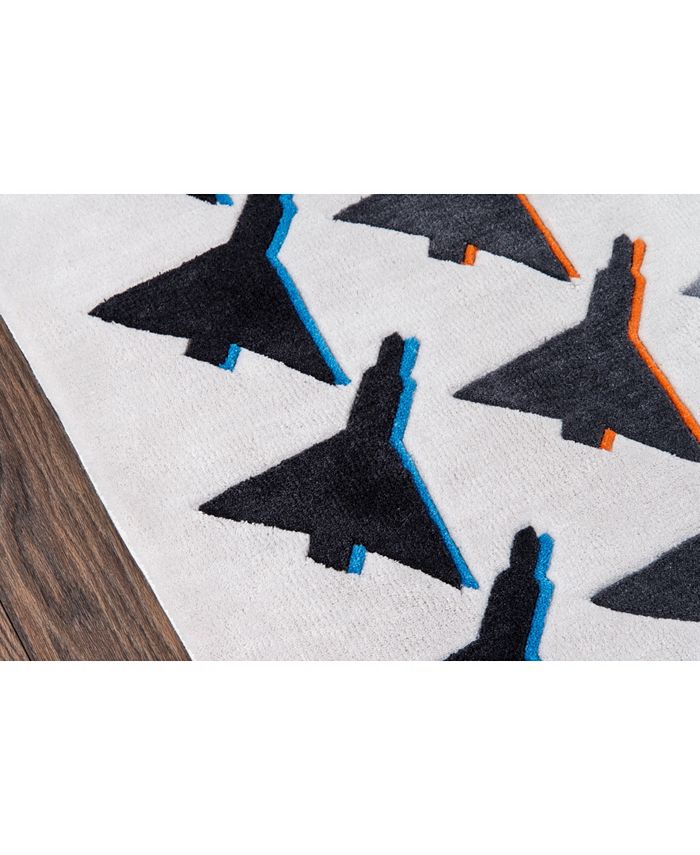 Novogratz Collection Novogratz Lulu Lul-2 Gray 3'6" x 5'6" Area Rug ...