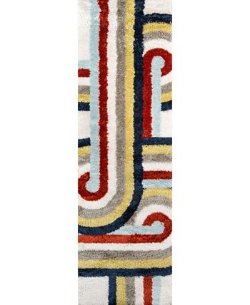 Novogratz Collection Novogratz Retro Ret-5 Multi 7'6" x 9'6" Area Rug ...