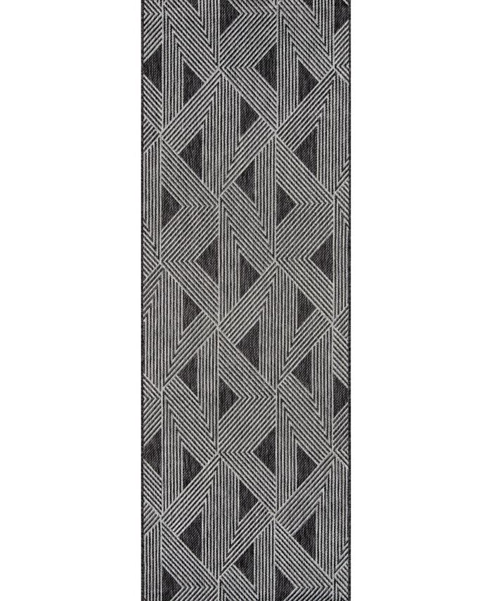 Novogratz Collection Novogratz Villa Vi-06 Charcoal 6'7" x 9'6" Outdoor ...