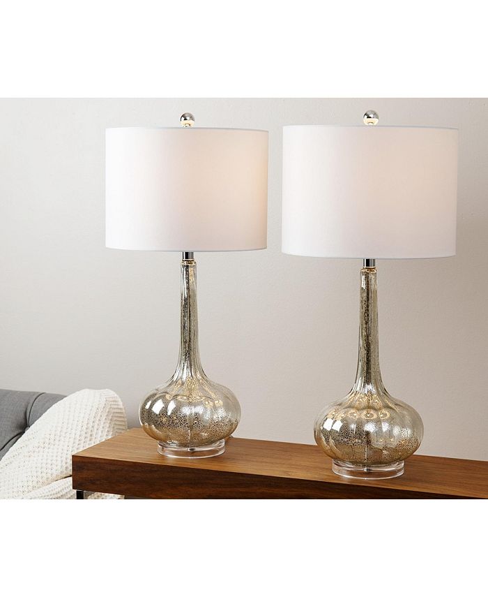 Abbyson Living Ara Antiqued Glass Table Lamp, Set of 2 - Macy's