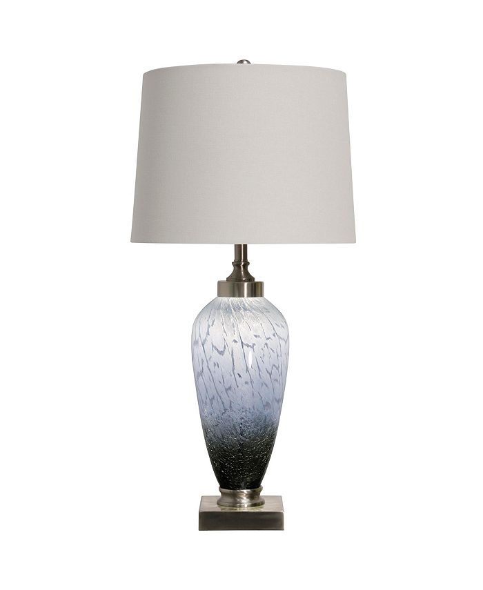 StyleCraft Ezra Table Lamp 35In Art Glass Body With Inner Led Night ...