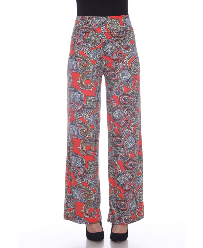 White Mark Paisley Printed Palazzo Pants & Reviews - Pants & Capris ...