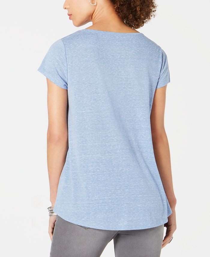 Style & Co Petite Graphic-Print Top, Created for Macy's - Macy's