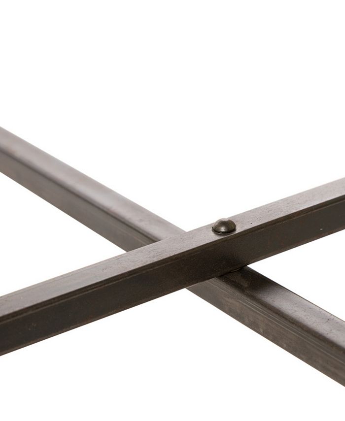 Glitzhome Farmhouse Galvanized Serving Table - Macy's