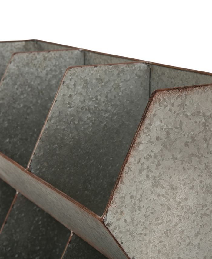 Glitzhome Farmhouse Galvanized Storage Shelf - Macy's