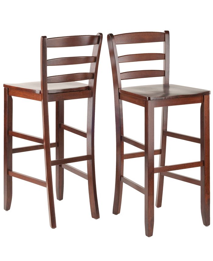 Winsome Benjamin 2-Piece Ladder 30" Bar Stool Set - Macy's
