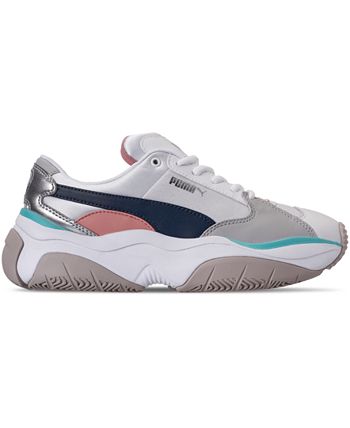 Puma Women's STORM.Y Metallic Casual Sneakers from Finish Line - Macy's