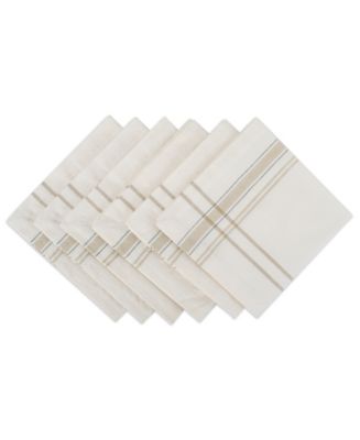 Chambray French Stripe Napkin, Set of 6 - Macy's